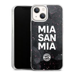 DeinDesign iPhone 13 Mini Handy Slim Case Silikon Handyh&uuml;lle transparent H&uuml;lle extra d&uuml;nn Mia San Mia Girl Style Fc Bayern M&uuml;nchen Silikon Slim Case