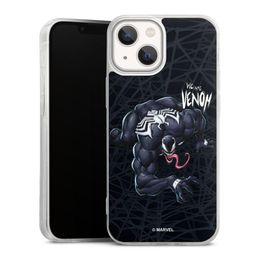 DeinDesign iPhone 13 Mini Handy Slim Case Silikon Handyh&uuml;lle transparent H&uuml;lle extra d&uuml;nn Marvel Venom Spiderman Silikon Slim Case