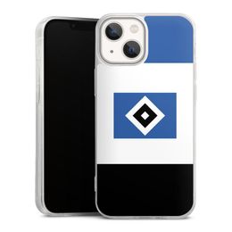 DeinDesign iPhone 13 Mini Handy Slim Case Silikon Handyh&uuml;lle transparent H&uuml;lle extra d&uuml;nn Hamburger Sv Bundesliga Official Licensed Product Silikon Slim Case