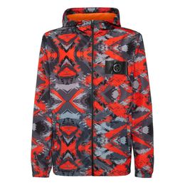 Plein Sport Jacke Herren Gr&ouml;&szlig;e 5XL grau / orange / schwarz Sommerjacke