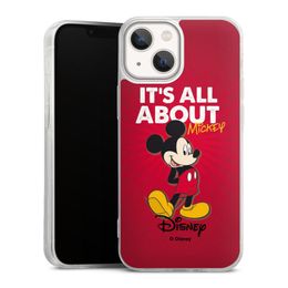 DeinDesign iPhone 13 Mini Handy Slim Case Silikon Handyh&uuml;lle transparent H&uuml;lle extra d&uuml;nn Disney Official Licensed Product Mouse Silikon Slim Case