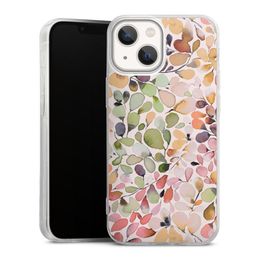 DeinDesign iPhone 13 Mini Handy Slim Case Silikon Handyh&uuml;lle transparent H&uuml;lle extra d&uuml;nn Eukalyptus Muster Pattern Silikon Slim Case
