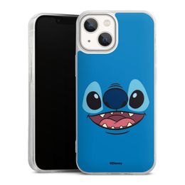 DeinDesign iPhone 13 Mini Handy Slim Case Silikon Handyh&uuml;lle transparent H&uuml;lle extra d&uuml;nn Official Licensed Product Disney Lilo & Stitch Silikon Slim Case