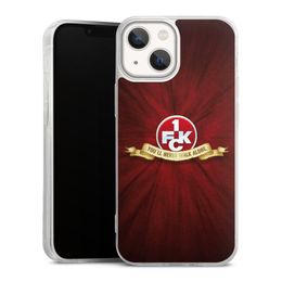 DeinDesign iPhone 13 Mini Handy Slim Case Silikon Handyh&uuml;lle transparent H&uuml;lle extra d&uuml;nn Logo Official Licensed Product 1. Fc Kaiserslautern Silikon Slim Case