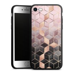 DeinDesign iPhone 8 Handy Premium Silikon H&uuml;lle Handyh&uuml;lle schwarz Case Cube Elisabeth Fredriksson Gold & Copper Silikon Premium Case