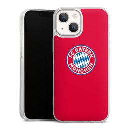DeinDesign iPhone 13 Mini Handy Slim Case Silikon Handyh&uuml;lle transparent H&uuml;lle extra d&uuml;nn Fc Bayern M&uuml;nchen Fcb Logo Silikon Slim Case