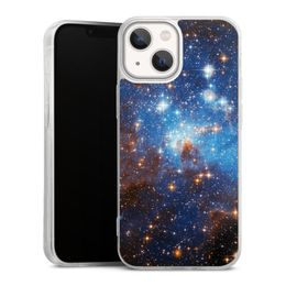 DeinDesign iPhone 13 Mini Handy Slim Case Silikon Handyh&uuml;lle transparent H&uuml;lle extra d&uuml;nn Weltall Star Galaxy Silikon Slim Case