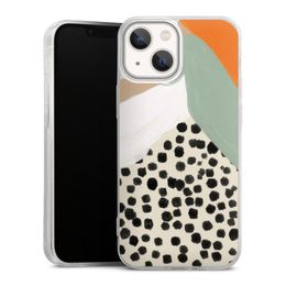 DeinDesign iPhone 13 Mini Handy Slim Case Silikon Handyh&uuml;lle transparent H&uuml;lle extra d&uuml;nn Abstract Boho Kunst Silikon Slim Case