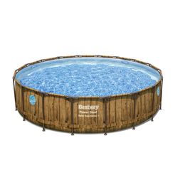 Bestway Frame-Pool-Set 'Power Steel Swim Vista' &Oslash; 549 x 122 cm mit Sicherheitsleiter und Filterpumpe