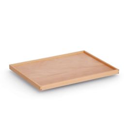 zeller Deckel f&uuml;r Allzweckkiste Buche lackiert 40 x 2 x 30 cm