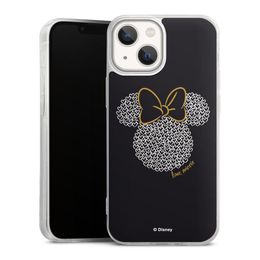 DeinDesign iPhone 13 Mini Handy Slim Case Silikon Handyh&uuml;lle transparent H&uuml;lle extra d&uuml;nn Minnie Mouse Muster Disney Silikon Slim Case