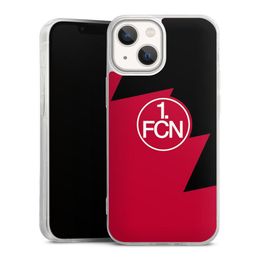 DeinDesign iPhone 13 Mini Handy Slim Case Silikon Handyh&uuml;lle transparent H&uuml;lle extra d&uuml;nn 1. Fcn 1. Fc N&uuml;rnberg Merchandise Silikon Slim Case