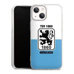 DeinDesign iPhone 13 Mini Handy Slim Case Silikon Handyh&uuml;lle transparent H&uuml;lle extra d&uuml;nn Official Licensed Product Coat Of Arms Tsv 1860 M&uuml;nchen Silikon Slim 
