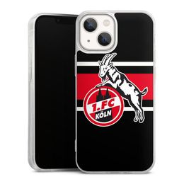 DeinDesign iPhone 13 Mini Handy Slim Case Silikon Handyh&uuml;lle transparent H&uuml;lle extra d&uuml;nn Official Licensed Product 1. Fc K&ouml;ln Logo Silikon Slim Case