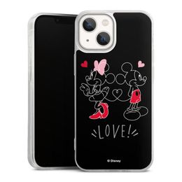 DeinDesign iPhone 13 Mini Handy Slim Case Silikon Handyh&uuml;lle transparent H&uuml;lle extra d&uuml;nn Disney Love Silikon Slim Case