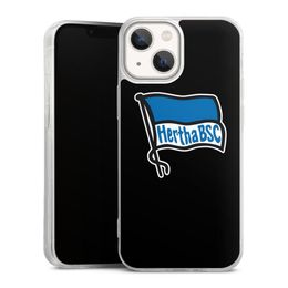 DeinDesign iPhone 13 Mini Handy Slim Case Silikon Handyh&uuml;lle transparent H&uuml;lle extra d&uuml;nn Official Licensed Product Logo Hertha Bsc Silikon Slim Case