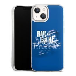 DeinDesign iPhone 13 Mini Handy Slim Case Silikon Handyh&uuml;lle transparent H&uuml;lle extra d&uuml;nn Official Licensed Product Ascent Fc Schalke 04 Silikon Slim Case