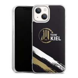 DeinDesign iPhone 13 Mini Handy Slim Case Silikon Handyh&uuml;lle transparent H&uuml;lle extra d&uuml;nn Logo Handball Thw Kiel Silikon Slim Case