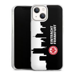 DeinDesign iPhone 13 Mini Handy Slim Case Silikon Handyh&uuml;lle transparent H&uuml;lle extra d&uuml;nn Eintracht Frankfurt Sge Official Licensed Product Silikon Slim Case