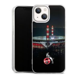 DeinDesign iPhone 13 Mini Handy Slim Case Silikon Handyh&uuml;lle transparent H&uuml;lle extra d&uuml;nn Stadium 1. Fc K&ouml;ln Official Licensed Product Silikon Slim Case