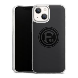 DeinDesign iPhone 13 Mini Handy Slim Case Silikon Handyh&uuml;lle transparent H&uuml;lle extra d&uuml;nn F95 Fortuna D&uuml;sseldorf Logo Silikon Slim Case