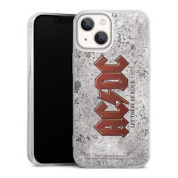 DeinDesign iPhone 13 Mini Handy Slim Case Silikon Handyh&uuml;lle transparent H&uuml;lle extra d&uuml;nn Logo Acdc Merchandise Silikon Slim Case