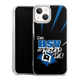 DeinDesign iPhone 13 Mini Handy Slim Case Silikon Handyh&uuml;lle transparent H&uuml;lle extra d&uuml;nn Ascent Hamburger Sv Hsv Silikon Slim Case