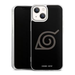 DeinDesign iPhone 13 Mini Handy Slim Case Silikon Handyh&uuml;lle transparent H&uuml;lle extra d&uuml;nn Naruto Shippuden Konoha Logo Silikon Slim Case