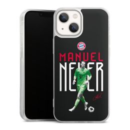 DeinDesign iPhone 13 Mini Handy Slim Case Silikon Handyh&uuml;lle transparent H&uuml;lle extra d&uuml;nn Manuel Neuer Fc Bayern M&uuml;nchen Official Licensed Product Silikon Slim 