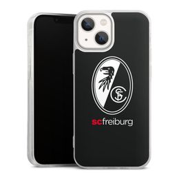 DeinDesign iPhone 13 Mini Handy Slim Case Silikon Handyh&uuml;lle transparent H&uuml;lle extra d&uuml;nn Sc Freiburg Official Licensed Product Coat Of Arms Silikon Slim Case