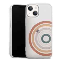 DeinDesign iPhone 13 Mini Handy Slim Case Silikon Handyh&uuml;lle transparent H&uuml;lle extra d&uuml;nn Circle Rainbow Water Colour Silikon Slim Case