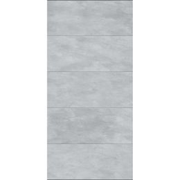 Breuer Duschr&uuml;ckwand Fliesenoptik Gro&szlig;format-Design grau 100 x 255 cm