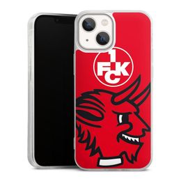 DeinDesign iPhone 13 Mini Handy Slim Case Silikon Handyh&uuml;lle transparent H&uuml;lle extra d&uuml;nn Devil 1. Fc Kaiserslautern 1. Fck Silikon Slim Case