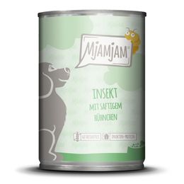 MjAMjAM Hundenassfutter 'Leckere Mahlzeiten' Insekt & Huhn Adult 400 g