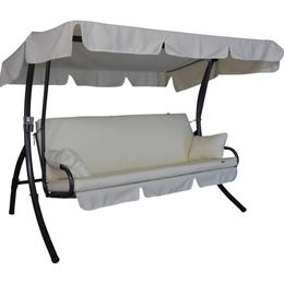 Angerer Freizeitm&ouml;bel Hollywoodschaukel 'Trend Fun' 3-Sitzer beige 210 x 160 x 145 cm