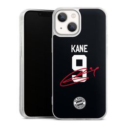 DeinDesign iPhone 13 Mini Handy Slim Case Silikon Handyh&uuml;lle transparent H&uuml;lle extra d&uuml;nn Fc Bayern M&uuml;nchen Harry Kane Jersey Silikon Slim Case
