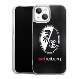 DeinDesign iPhone 13 Mini Handy Slim Case Silikon Handyh&uuml;lle transparent H&uuml;lle extra d&uuml;nn Scratch Official Licensed Product Sc Freiburg Silikon Slim Case