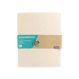 Vivess Schwammtuch 'Eco' wei&szlig; 4 St&uuml;ck