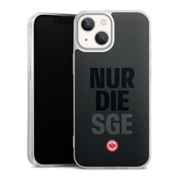 DeinDesign iPhone 13 Mini Handy Slim Case Silikon Handyh&uuml;lle transparent H&uuml;lle extra d&uuml;nn Eintracht Frankfurt Sge Official Licensed Product Silikon Slim Case