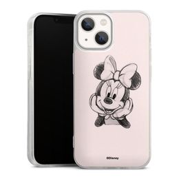 DeinDesign iPhone 13 Mini Handy Slim Case Silikon Handyh&uuml;lle transparent H&uuml;lle extra d&uuml;nn Official Licensed Product Disney Minnie Mouse Silikon Slim Case