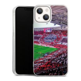 DeinDesign iPhone 13 Mini Handy Slim Case Silikon Handyh&uuml;lle transparent H&uuml;lle extra d&uuml;nn Stadium Fcb Fc Bayern M&uuml;nchen Silikon Slim Case
