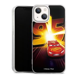 DeinDesign iPhone 13 Mini Handy Slim Case Silikon Handyh&uuml;lle transparent H&uuml;lle extra d&uuml;nn Official Licensed Product Cars Lightning Mcqueen 95 Silikon Slim Case