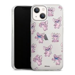 DeinDesign iPhone 13 Mini Handy Slim Case Silikon Handyh&uuml;lle transparent H&uuml;lle extra d&uuml;nn Lilo & Stitch Angel Disney Silikon Slim Case