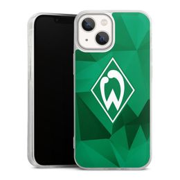 DeinDesign iPhone 13 Mini Handy Slim Case Silikon Handyh&uuml;lle transparent H&uuml;lle extra d&uuml;nn Camouflage Sv Werder Bremen Official Licensed Product Silikon Slim Case