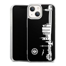 DeinDesign iPhone 13 Mini Handy Slim Case Silikon Handyh&uuml;lle transparent H&uuml;lle extra d&uuml;nn Eintracht Frankfurt Sge Skyline Silikon Slim Case