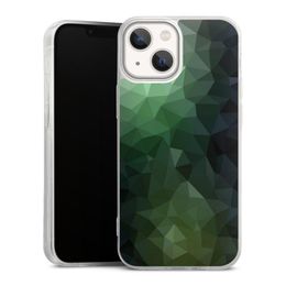 DeinDesign iPhone 13 Mini Handy Slim Case Silikon Handyh&uuml;lle transparent H&uuml;lle extra d&uuml;nn Tarnmuster Geometric Mosaic Silikon Slim Case