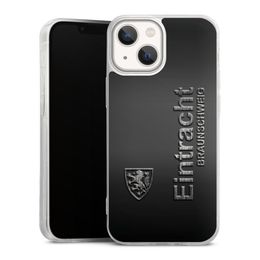 DeinDesign iPhone 13 Mini Handy Slim Case Silikon Handyh&uuml;lle transparent H&uuml;lle extra d&uuml;nn Logo Eintracht Braunschweig Official Licensed Product Silikon Slim Case