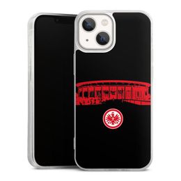 DeinDesign iPhone 13 Mini Handy Slim Case Silikon Handyh&uuml;lle transparent H&uuml;lle extra d&uuml;nn Official Licensed Product Eintracht Frankfurt Stadium Silikon Slim Case
