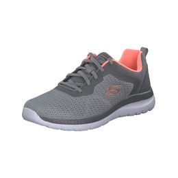 Skechers Sneaker 'Bountiful' Damen Gr&ouml;&szlig;e 41 grau / dunkelgrau / rosa Sommerschuhe
