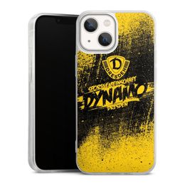 DeinDesign iPhone 13 Mini Handy Slim Case Silikon Handyh&uuml;lle transparent H&uuml;lle extra d&uuml;nn Logo Official Licensed Product Sg Dynamo Dresden Silikon Slim Case